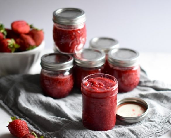Cooked Strawberry Raspberry Jam | Sugar Plum Sisters