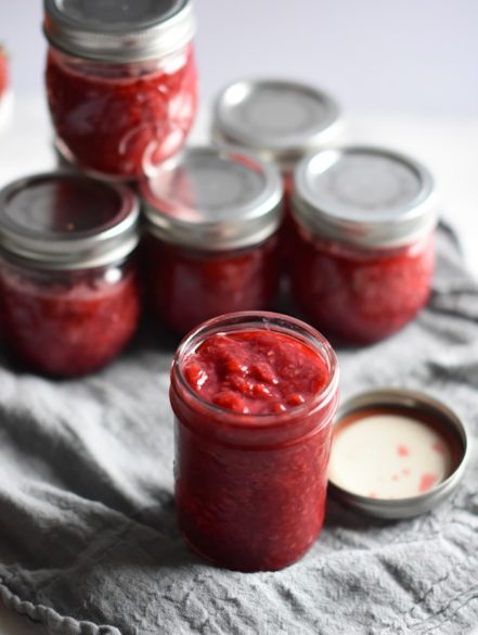Cooked Strawberry Raspberry Jam | Sugar Plum Sisters